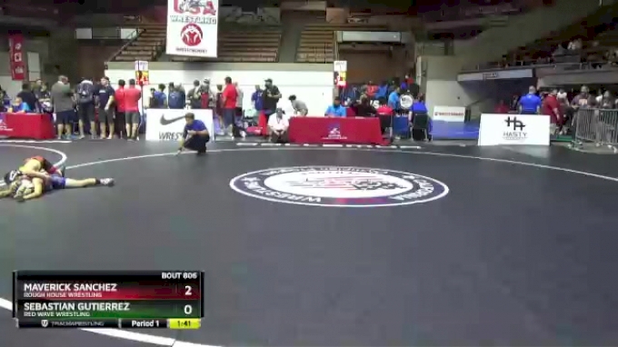 63 lbs Cons. Round 2 - Maverick Sanchez, Rough House Wrestling vs ...