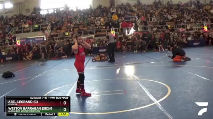 Champ. Round 1 - Abel Legrand (c), London vs Weston Barragan (se2/6), Alexander Youth Wrestling