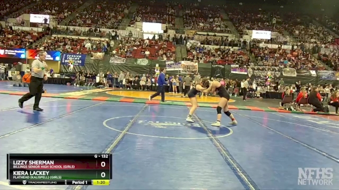 G - 132 lbs Champ. Round 2 - Kiera Lackey, Flathead (Kalispell) (Girls ...