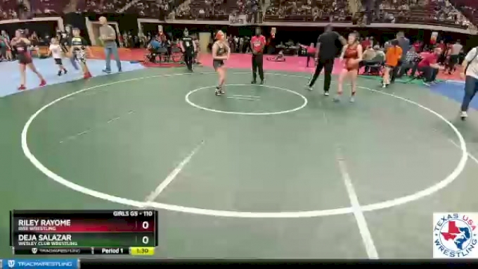 110 lbs Round 1 - Deja Salazar, Wesley Club Wrestling vs Riley Rayome ...