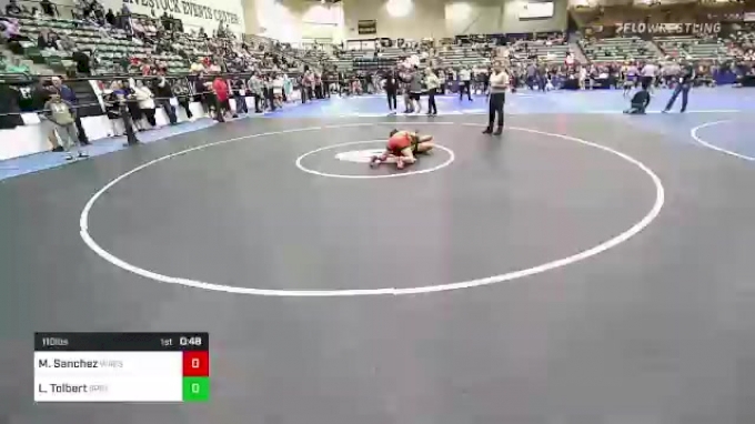 110 lbs Consi Of 4 - Myles Sanchez, Wrestling Factory vs Lashon Tolbert ...