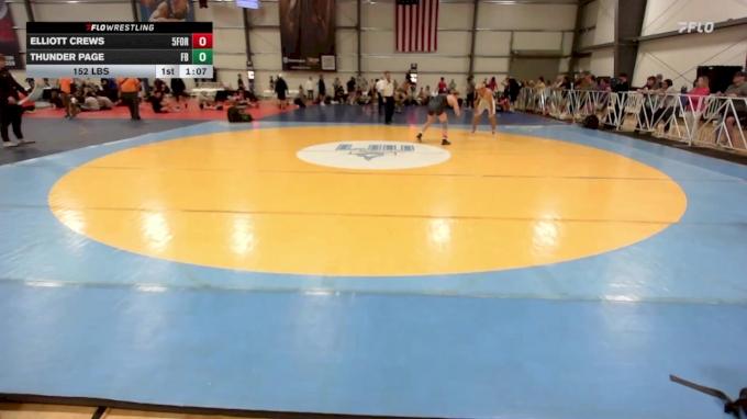 152 lbs Round Of 64 - Elliott Crews, 5forty Brawlers vs Thunder Page ...