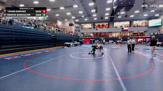 215 lbs Quarterfinal - Ethan Sanchez, CW College Park vs Trenton ...