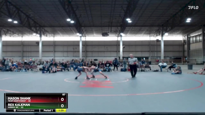 87 lbs Round 2 (4 Team) - Mason Shank, Team Northwest vs Rex Kalkman ...