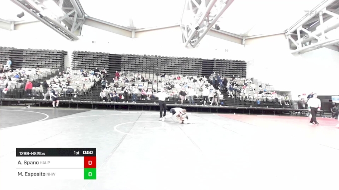 128B-HS2 lbs Semifinal - Alex Spano, Hauppauge vs Matthew Esposito ...