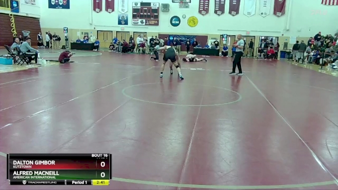 165 lbs Champ. Round 1 - Alfred MacNeill, American International vs ...