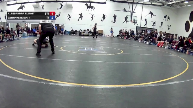 145 lbs Round 3 (16 Team) - Alessandra Elliott, D`Youville vs Gennaveve ...