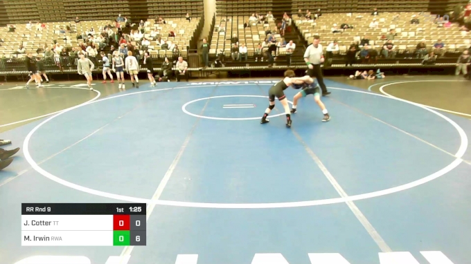 77 lbs Rr Rnd 9 - Joey Cotter, TNT Tugman vs Mason Irwin, Roundtree ...