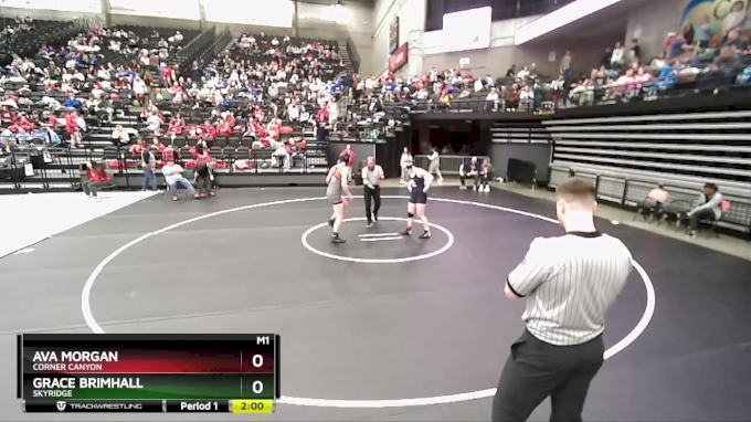 6A 155 lbs Champ. Round 1 - Ava Morgan, Corner Canyon vs Grace Brimhall ...