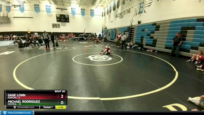 152 lbs Round 5 (10 Team) - Michael Rodriguez, Central vs Sage Lonn ...