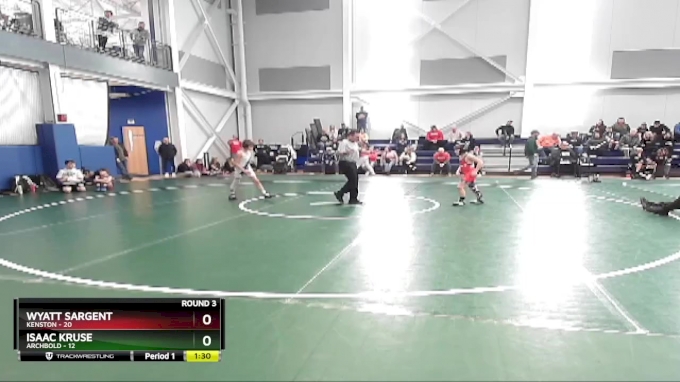 75 lbs Round 3 (6 Team) - Isaac Kruse, Archbold vs Wyatt Sargent, Kenston