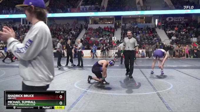190 lbs Quarterfinal - Shadrick Bruce, Ark City vs Michael Sumrall ...