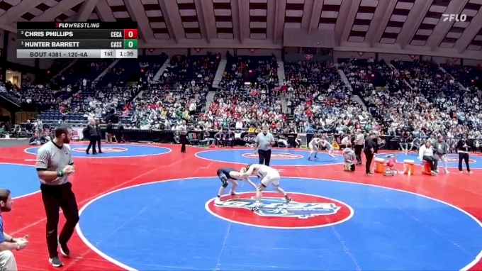 120-4A 1st Place Match - Hunter Barrett, Cass vs Chris Phillips ...