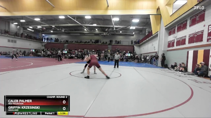 165 lbs Champ. Round 2 - Caleb Palmer, Red Mountain vs Griffin ...