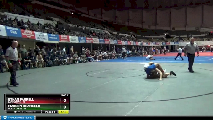 150 lbs Finals (2 Team) - Maxson DeAngelo, Ocean Lakes vs Ethan Farrell ...