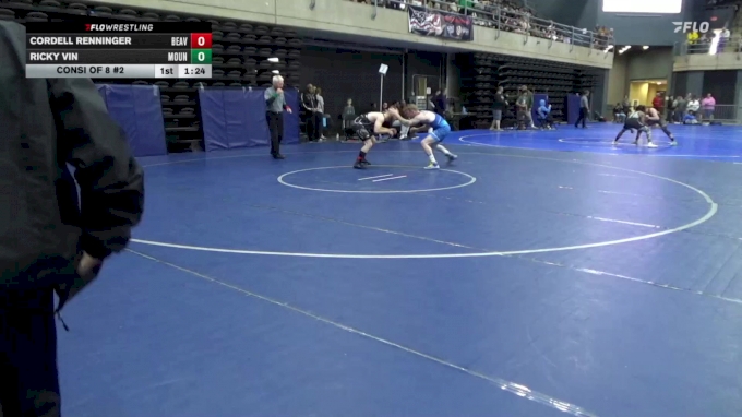 158 lbs Consi Of 8 #2 - Cordell Renninger, Beavertown vs Ricky Vin ...