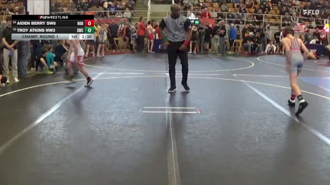 88 lbs Champ. Round 1 - Aiden Berry SW5, Norwayne vs Troy Atkins NW3 ...