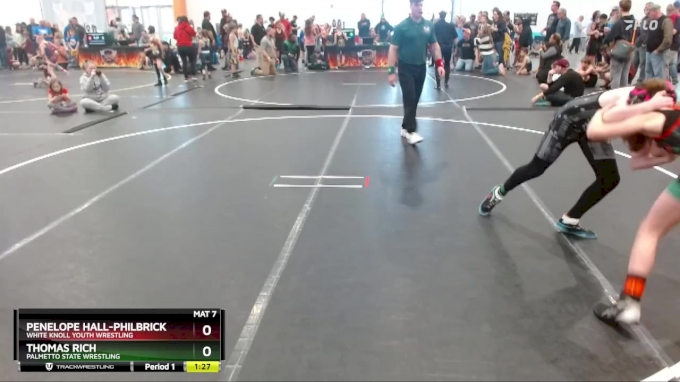 125 lbs Semifinal - Thomas Rich, Palmetto State Wrestling vs Penelope ...