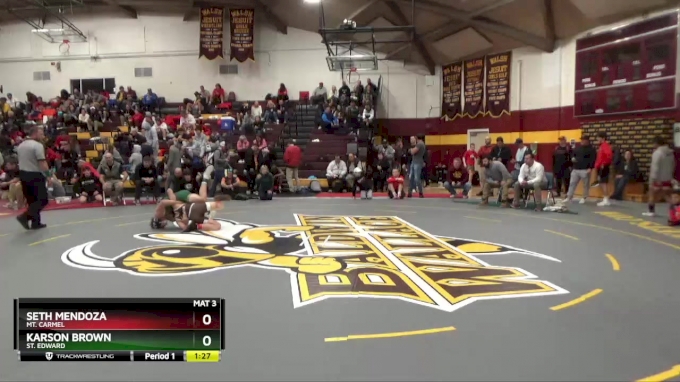 113 lbs Champ. Round 3 - Karson Brown, St. Edward vs Seth Mendoza, Mt ...