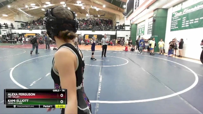 76 lbs Champ. Round 1 - Alexa Ferguson, Tri- Valley vs Kami Elliott ...