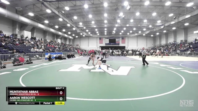 124 lbs Round 3 (3 Team) - Muntathar Abbas, Niagara Wheatfield Sr HS vs ...