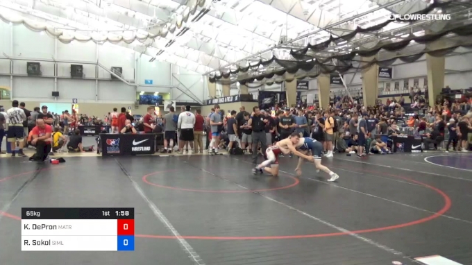 65 kg Round Of 16 - Kolby DePron, Matrix Grappling vs Ryan Sokol, Simley