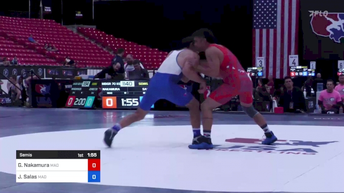 70 kg Semis - Grant Nakamura, Mad Cow Wrestling Club vs Jacob Salas ...