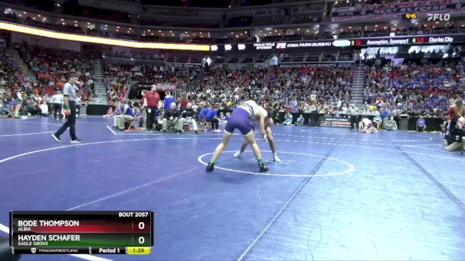 2A-150 lbs Champ. Round 1 - Bode Thompson, Albia vs Hayden Schafer ...