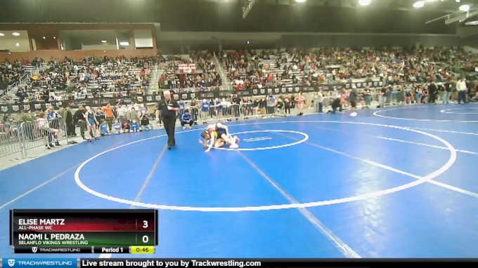 85 lbs Quarterfinal - Naomi L Pedraza, SelahFlo Vikings Wrestling vs ...