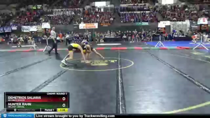 Champ. Round 1 - Hunter Rahn, Helena Capital vs Demetrios Saliaris ...