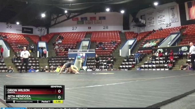 112 lbs Semifinal - Seth Mendoza, Mt. Carmel High School vs Orion ...