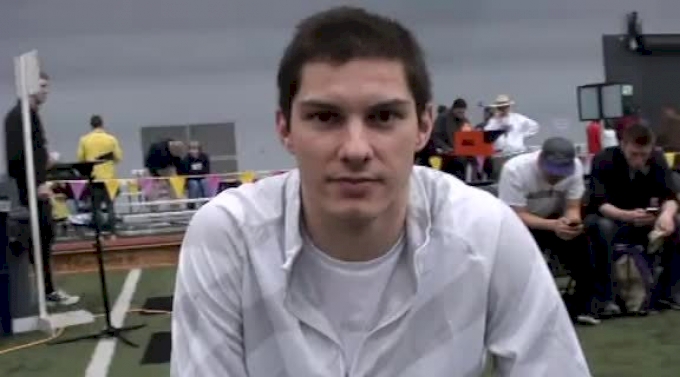 David Klech after hurdles and long jump at the 2012 Flotrack Husky Classic