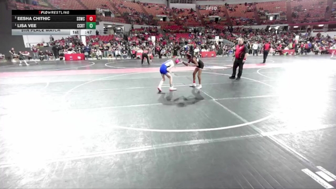 80 lbs 5th Place Match - Lisa Vee, Victory School Of Wrestling vs Eesha ...