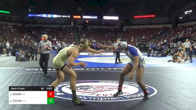 182 lbs Semifinal - Jonovan Smith, Birmingham (LA) vs Joe Curtis, La ...