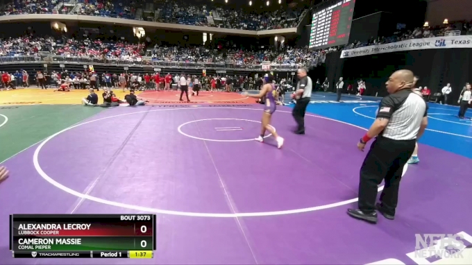 5A 165 lbs Champ. Round 1 - Cameron Massie, Comal Pieper vs Alexandra ...