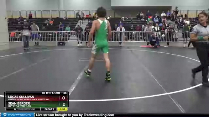 126 lbs Cons. Round 3 - Sean Berger, Izzy Style Wrestling vs Lucas ...
