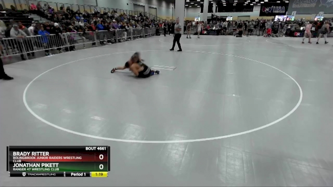 138 lbs Champ. Round 3 - Jonathan Pikett, Ranger 47 Wrestling Club vs ...