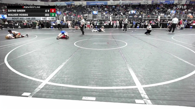 148 lbs Round Of 16 - Zayne Green, JC Wrestling vs Walker Hobbs ...
