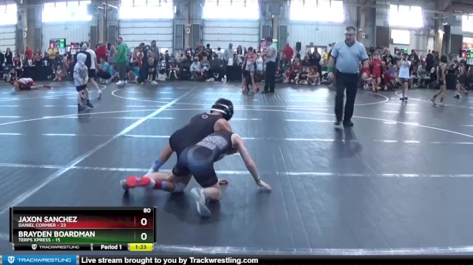 80 lbs Round 3 - Jaxon Sanchez, Daniel Cormier vs Brayden Boardman ...