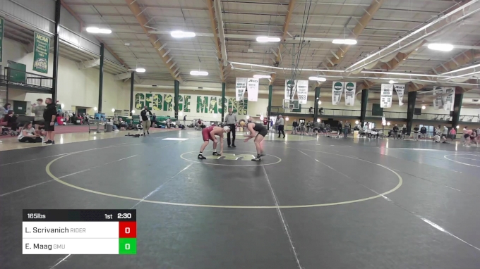 165 lbs Consi Of 8 #2 - Liam Scrivanich, Rider vs Evan Maag, George Mason