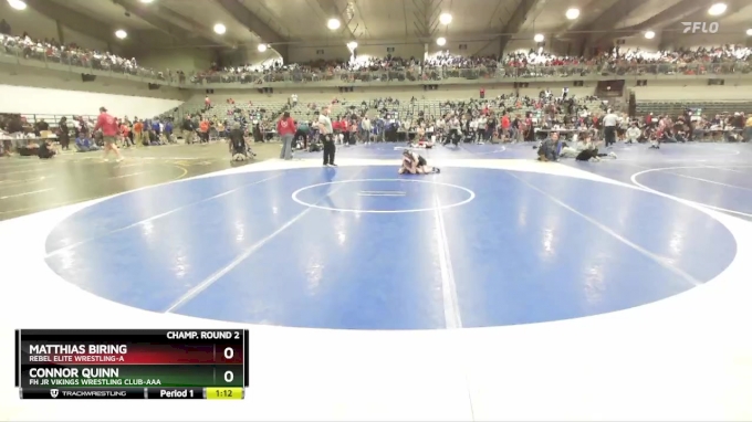 75 lbs Champ. Round 2 - Matthias Biring, Rebel Elite Wrestling-A vs ...