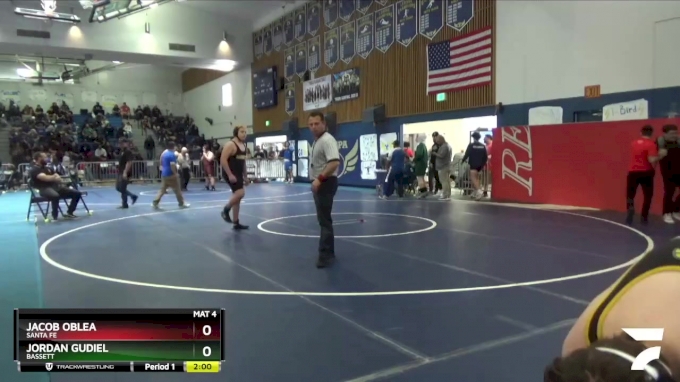 195 lbs Champ. Round 1 - Jordan Gudiel, Bassett vs Jacob Oblea, Santa Fe