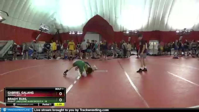 145 lbs Round 1 (4 Team) - Gabriel Galang, Wausau West vs Brady Ruhl ...