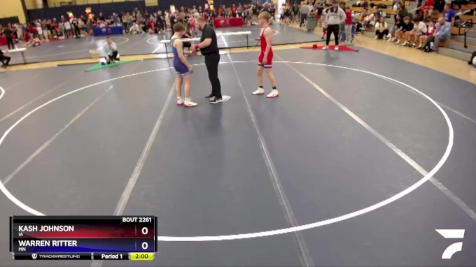 157 lbs Cons. Round 2 - Kash Johnson, IA vs Warren Ritter, MN