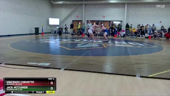 184 lbs 7th Place Match - Jack McCusker, Washington & Lee vs Vincenzo ...
