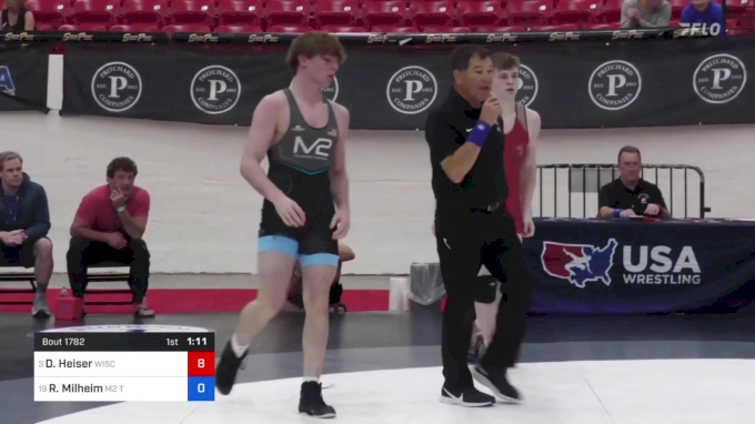71 kg Rnd Of 16 - Daniel Heiser, Wisconsin vs Reagan Milheim, M2 ...