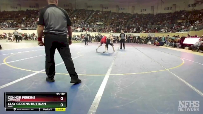 6A-150 lbs Quarterfinal - Connor Perkins, Westmoore vs Clay Giddens ...