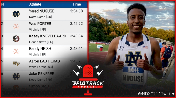 Yared Nuguse Breaks NCAA 1500m Record In SOLO Prelim