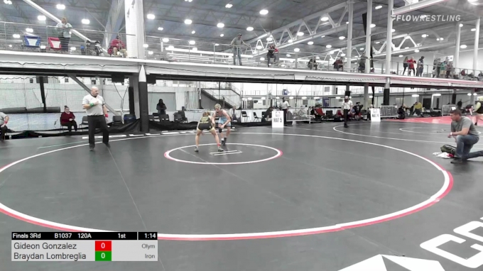 M-120A lbs 3rd Place - Gideon Gonzalez, Olympic vs Braydan Lombreglia ...