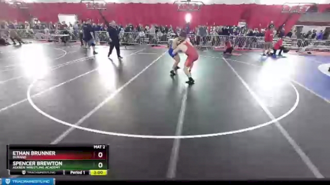 220 lbs Champ. Round 1 - Ethan Brunner, Durand vs Spencer Brewton, Askren Wrestling Academy